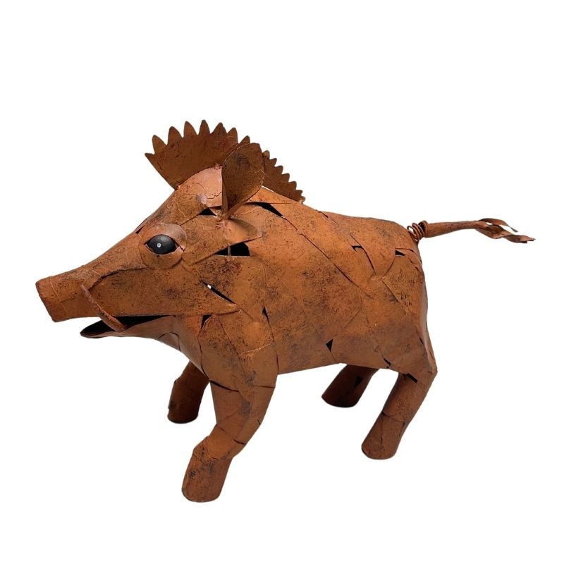 Metal Rust Warthog Statue 54x19x35cm – Dropship Order
